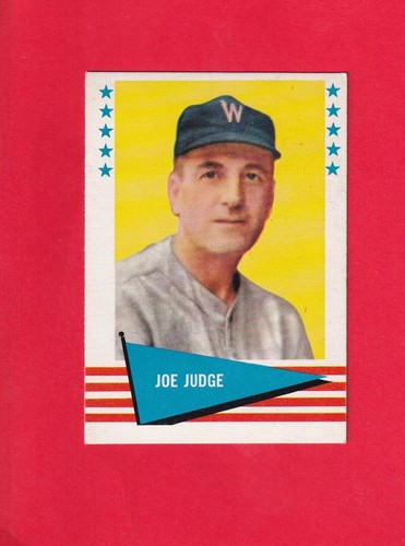1961 Fleer #118 Joe Judge EX+ Excellent+ Washington Senators #30920 | eBay