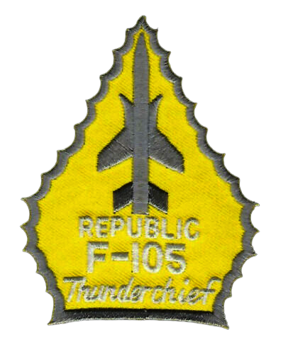 F-105 THUNDERCHIEF HAT PATCH CAP REPUBLIC YELLOW NAM THUD PIN UP US AIR ...
