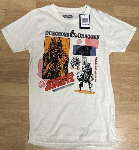 Dungeons & Dragons Endless Quests T-Shirt Shirt Medium M White | eBay