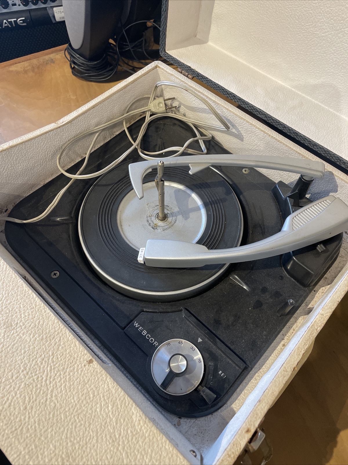 Webcor Maestro Portable Tube Record Player Turntable Project Parts/As ...