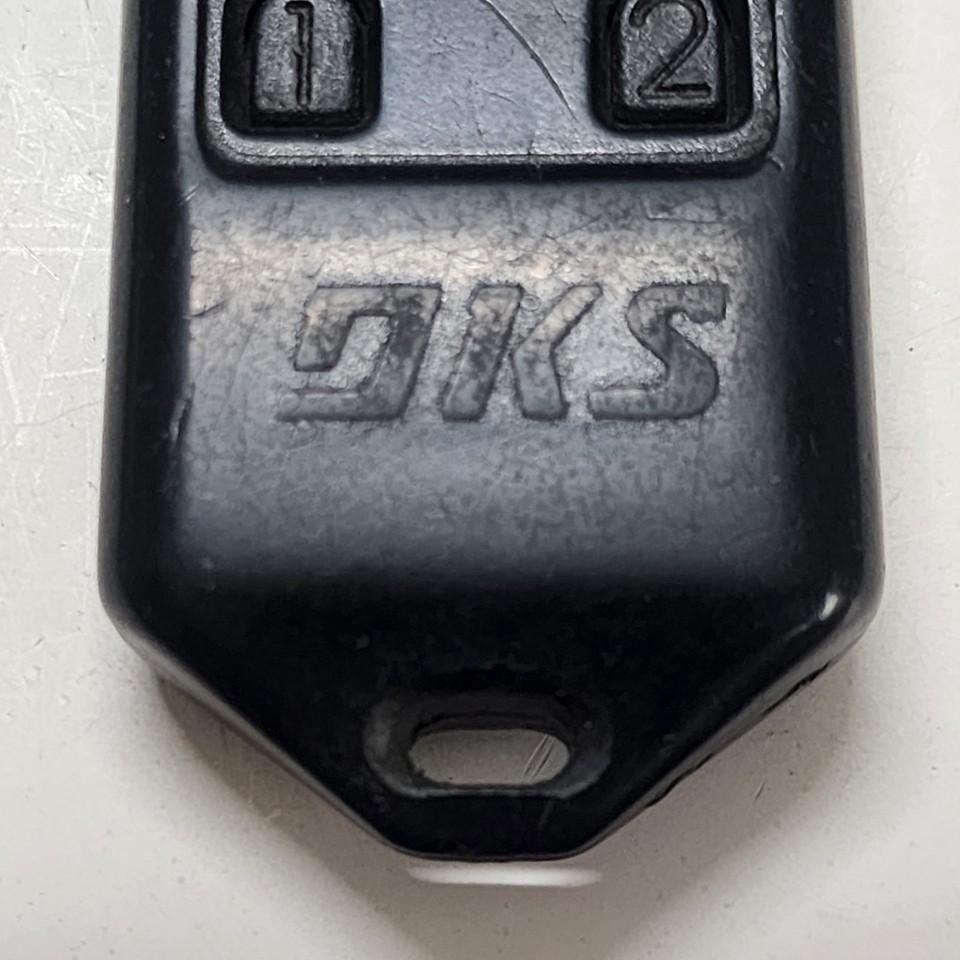 USED DKS 2-Button DOOR KING SECURITY Remote Transmitter Fob - 8076-011 ...