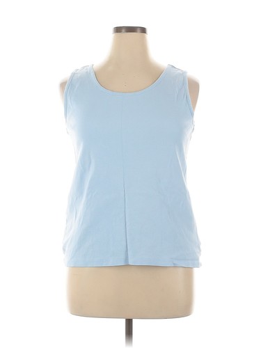 Lands' End Women Blue Sleeveless Top XL | eBay