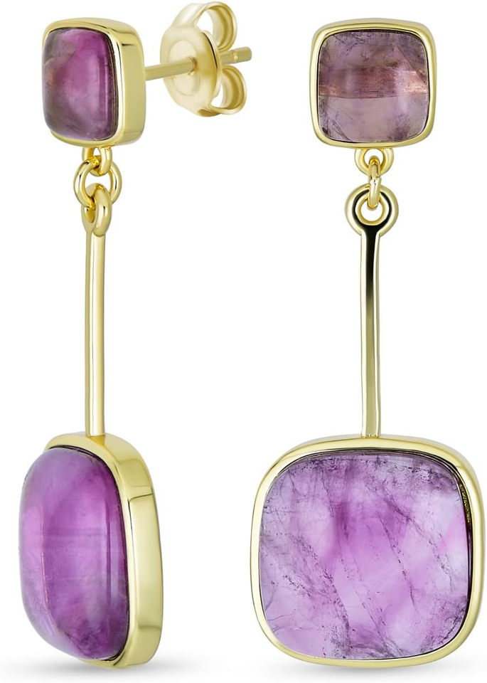 Modern Elegant Gemometric Gemstone Dusty Rose Crystal Accent Natural ...