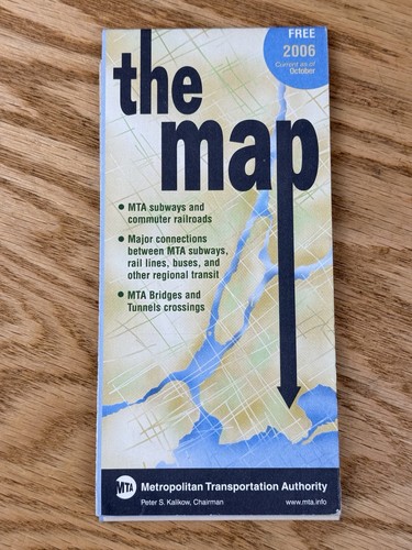 2006 The Map : NYC New York City MTA Subways & Railroads plus Bus ...