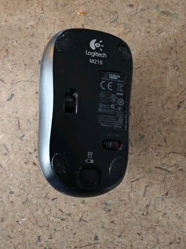 Logitech M215 M-R0028 Black Handheld 3 Button Wireless Optical Mouse ...