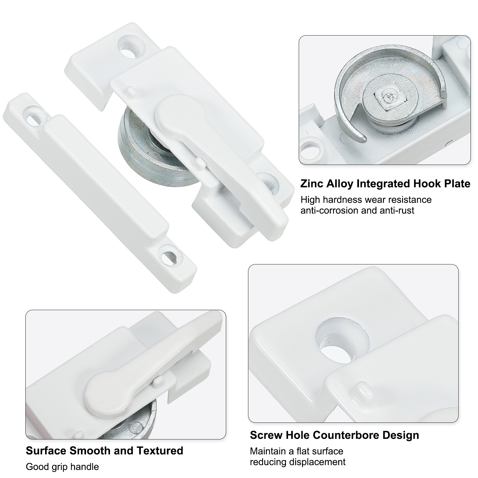 Window Sash Locks Side Hole Sliding Cam Sash Locks with Rectangle ...