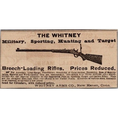 Whitney Arms Co The Whitney Military Sporting New Haven CT 1878 ...