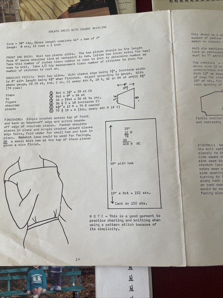 5 - Vintage Knitting Machine Pattern Books For Standard Machine Coats ...