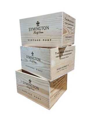 3x SYMINGTON VINTAGE PORT- Wooden Box Crate for Vintage Shabby Chic ...