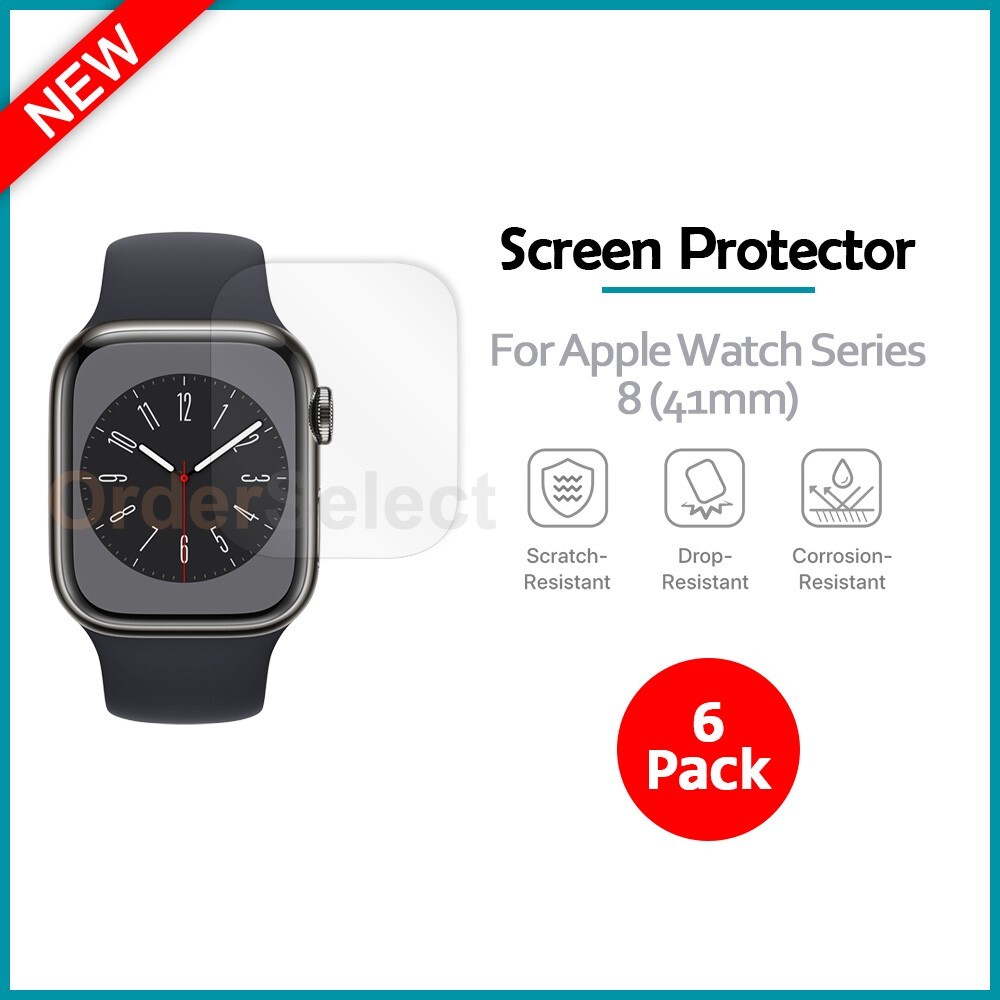 6-Pack LCD Ultra Clear HD Screen Protector for Apple Watch iWatch ...