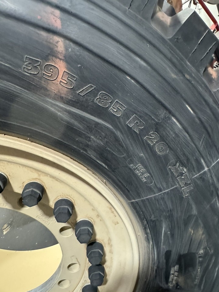 NEW MRAP TIRE AND WHEEL 395/85/R20 Heavy Duty 10 Lug Rim And Tire | eBay