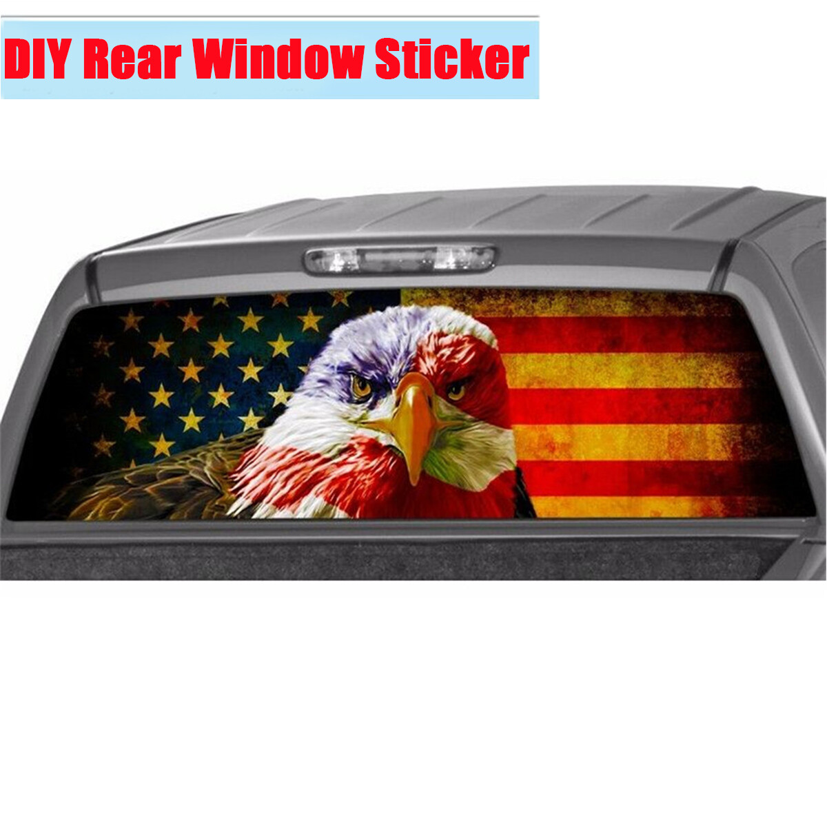 American Eagle Vinyl Graphics American Flag Soaring Bald Eagle Wall RV