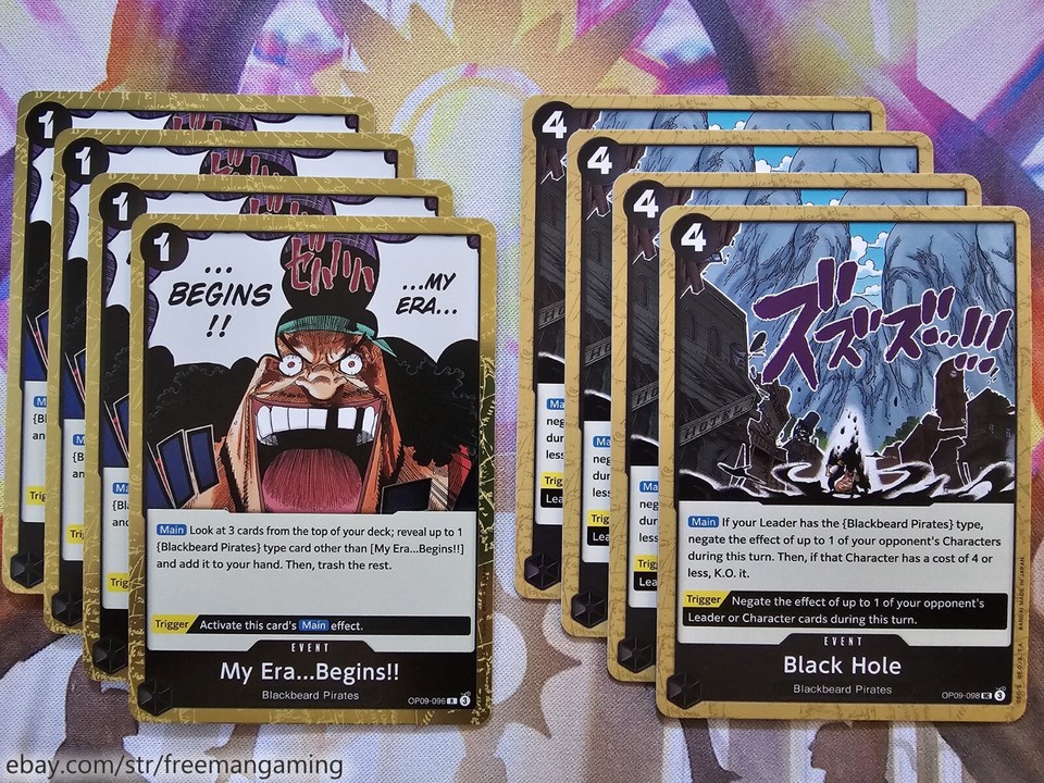One Piece TCG Blackbeard Deck 61 Card OP09-093 Marshall.D.Teach ...