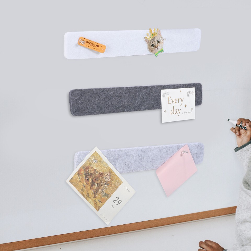 8 Pcs Message Bar Thumbtack Set Felt Office Board for Wall Pin Strip ...