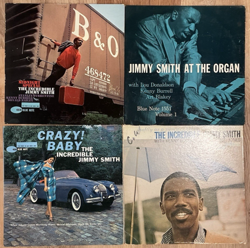 Jimmy Smith 4 Blue Note LPs: At The Organ , Crazy Baby, Midnight, The ...