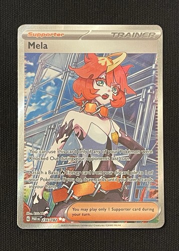 Pokemon Mela 236/182 Paradox Rift Scarlet & Violet Ultra Rare Full Art ...
