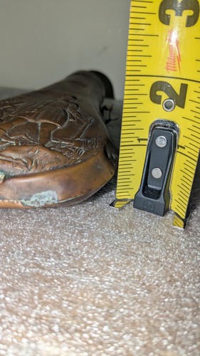 Civil War Era British Copper Gun Powder Flask With Native American ...