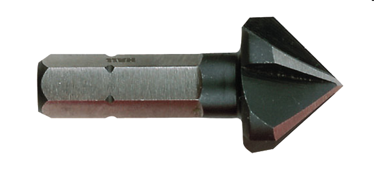 Hexibit HSS Cone ‐ / Deburring Countersinks 90°, Z5, 1/4 "‐ Bit for ...
