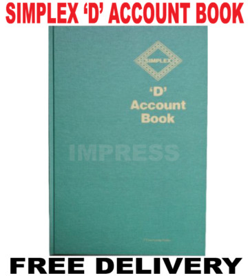 Simplex D Accounts FullYear Record Account Tax Account Book Business ...