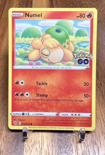 Numel 013/078 Non Holo Common Pokemon Go Pokemon Card NM | eBay