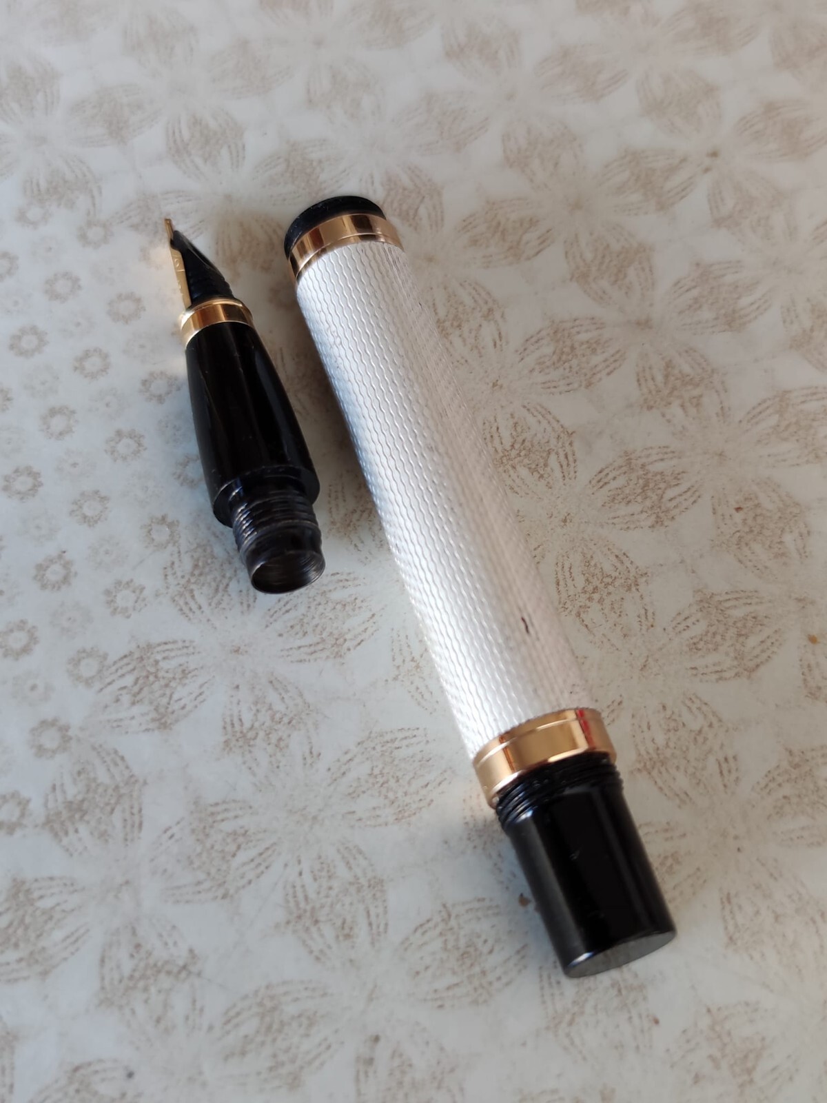🔴Luxuriously made fountain pen SCHMIDT w/gold plated M nib - No cap🔴 | eBay