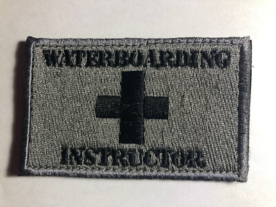 Waterboarding Instructor Patch ~ Hook & Loop Backing | eBay
