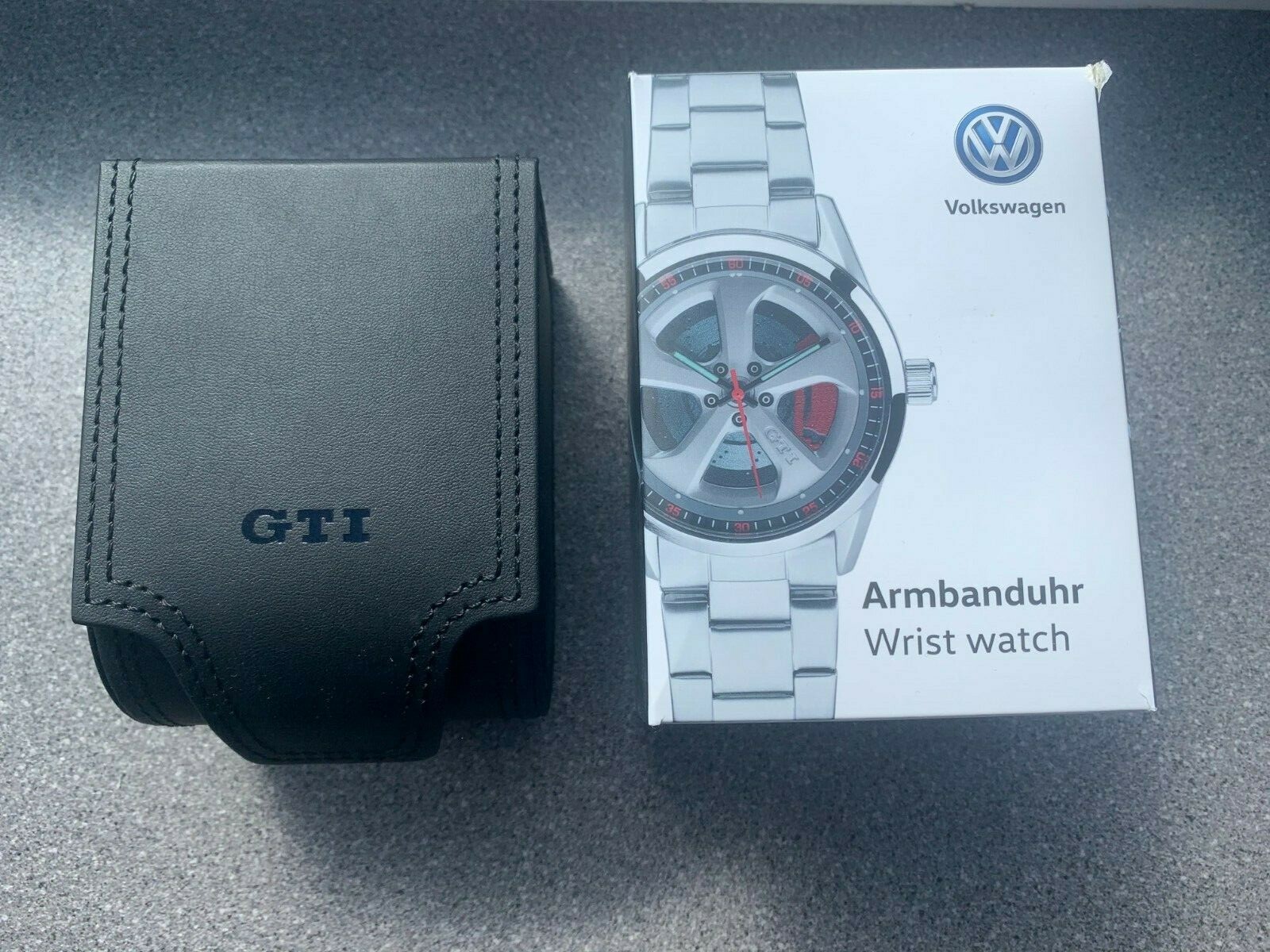 Original VW Volkswagen GTI Watch Wristwatch 3 Pointer Metal Strap ...