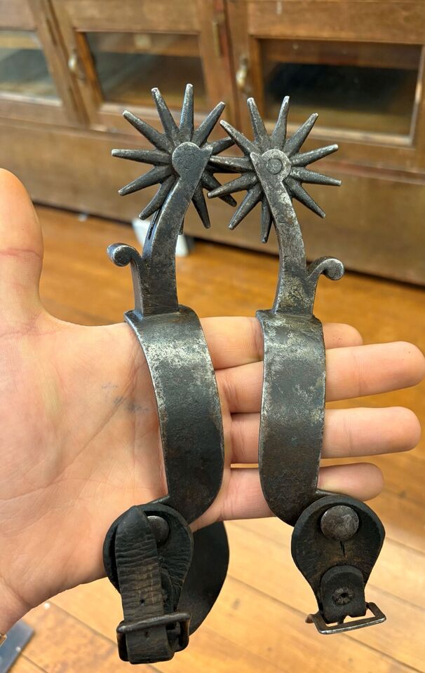 Original CANON CITY PRISON SPURS Silver Mounted Spurs WYO COLLECTION ...