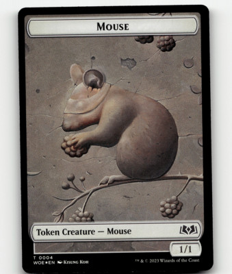 FOIL - MTG Mouse Food (0010) Token - Wilds of Eldraine | eBay