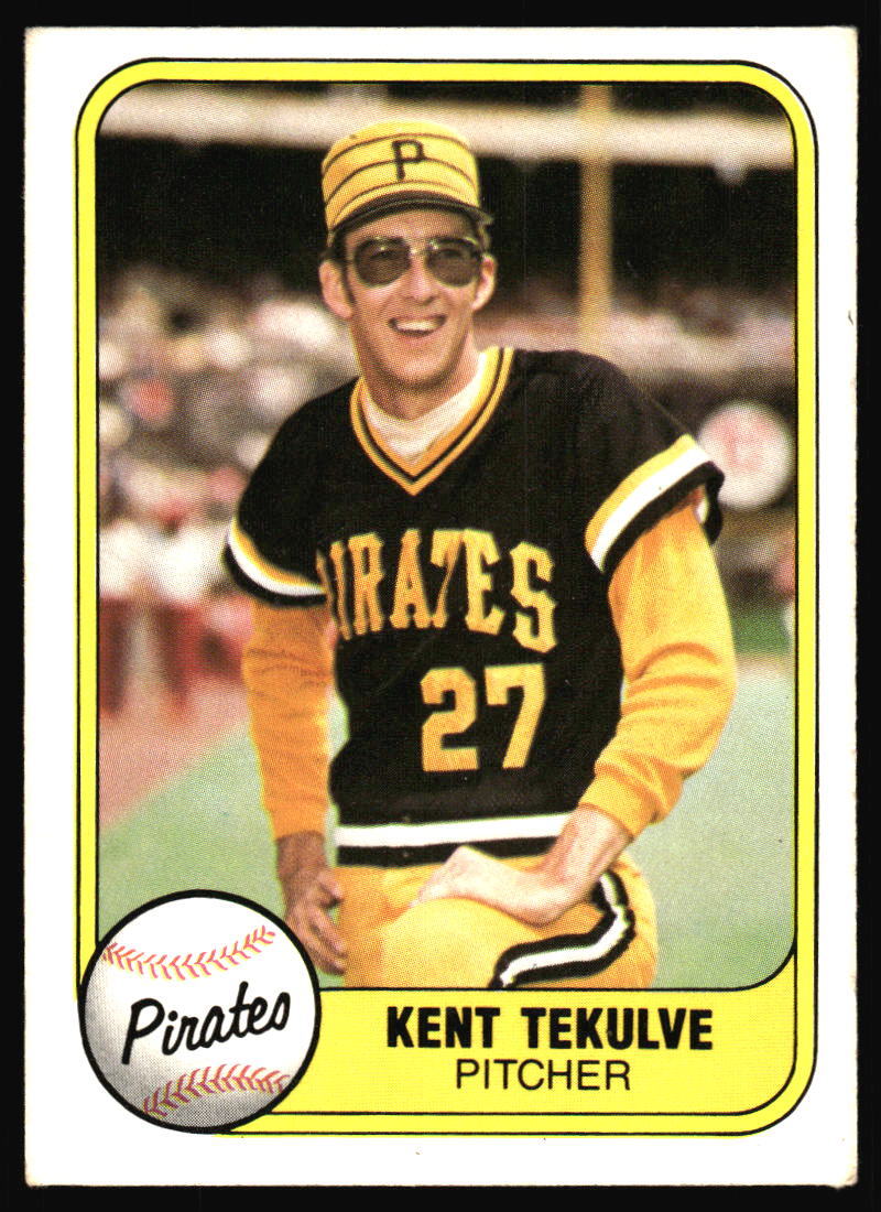 1981 Fleer Kent Tekulve #362a Pittsburgh Pirates | eBay