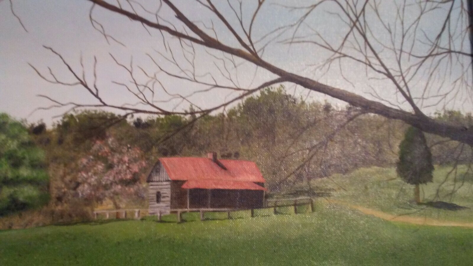 Donna LeVan Ripple Harrison TN farm landscape oil painting - framed ...