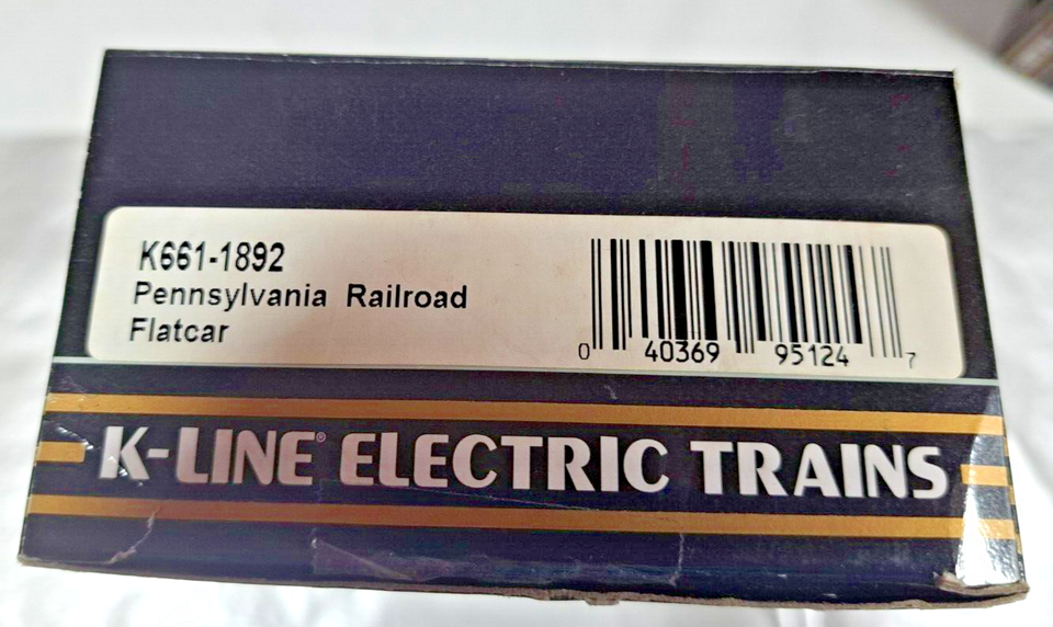 K-Line K661-1892 Pennsylvania Railroad PRR Flat Car | eBay