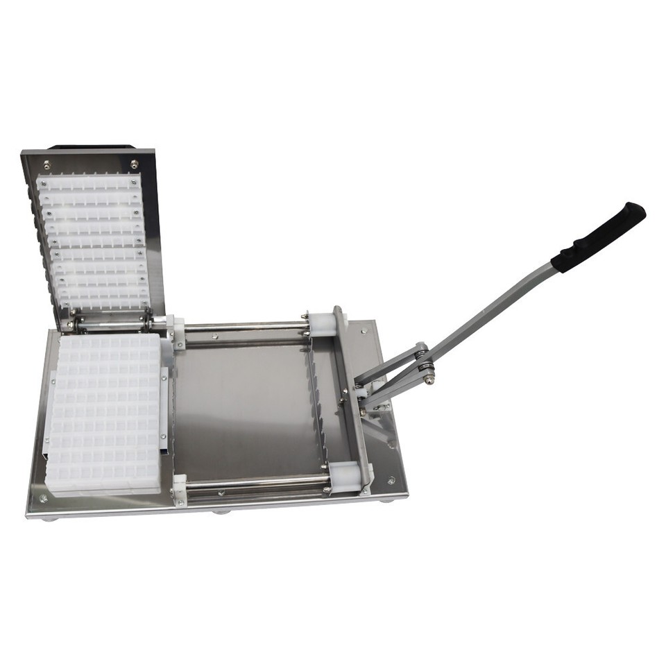 INTSUPERMAI Manual Meat Kebab Chicken Skewer Making Machine 10-Skewers ...