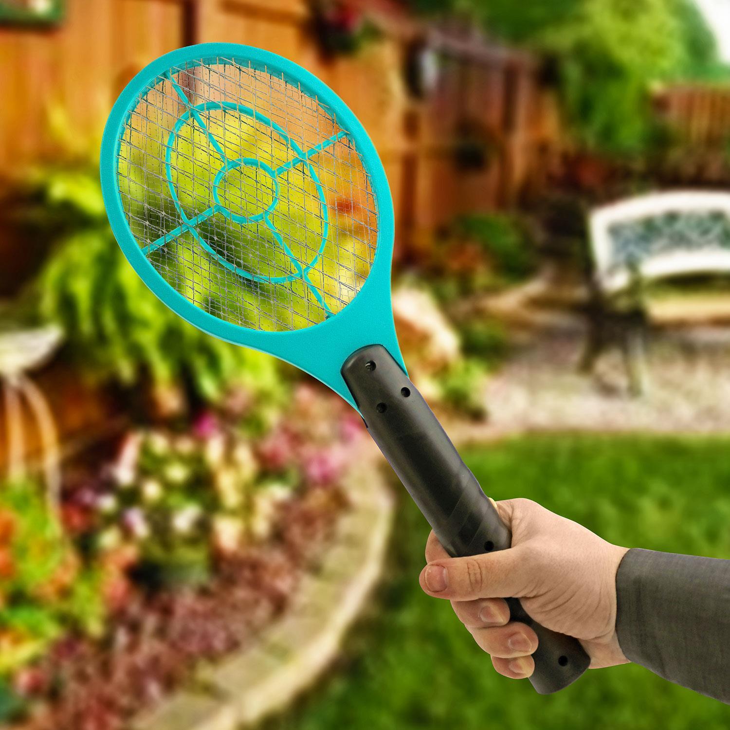 Bug Zapper Racket Fly Killer Electric Wasp Mosquito Insect Pest Swatter ...