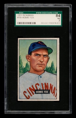 1951 Bowman Set-Break #180 Howie Fox SGC 7 NM | eBay