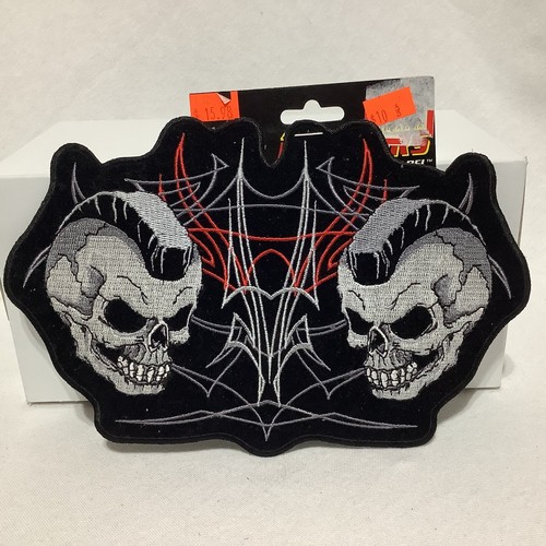 Mohawk Skulls Tribal Tattoo Art Back patch Motorcycle Biker Vest Jacket ...