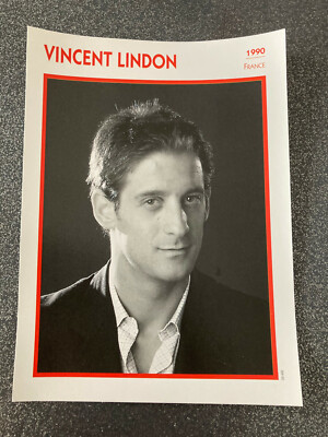 CARTE FICHE ATLAS ACTEUR : VINCENT LINDON | eBay