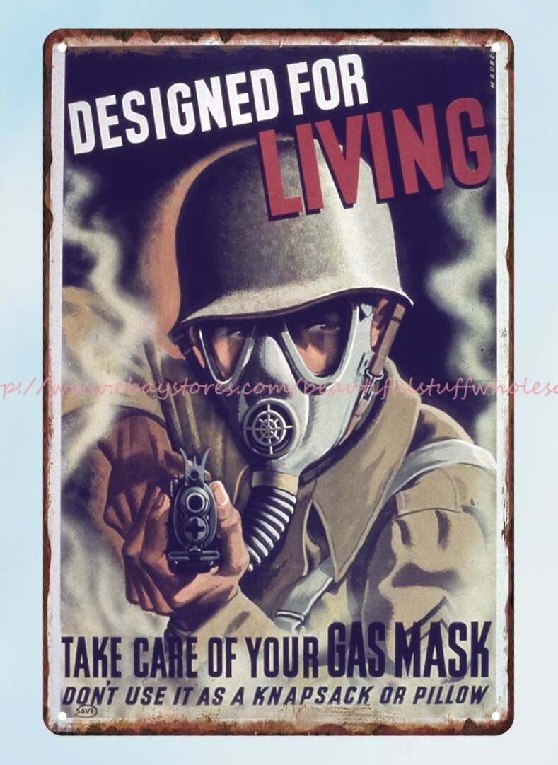Ww2 Gas Mask Poster CANADIAN WW2 CIVILIAN GAS MASK ORGINAL