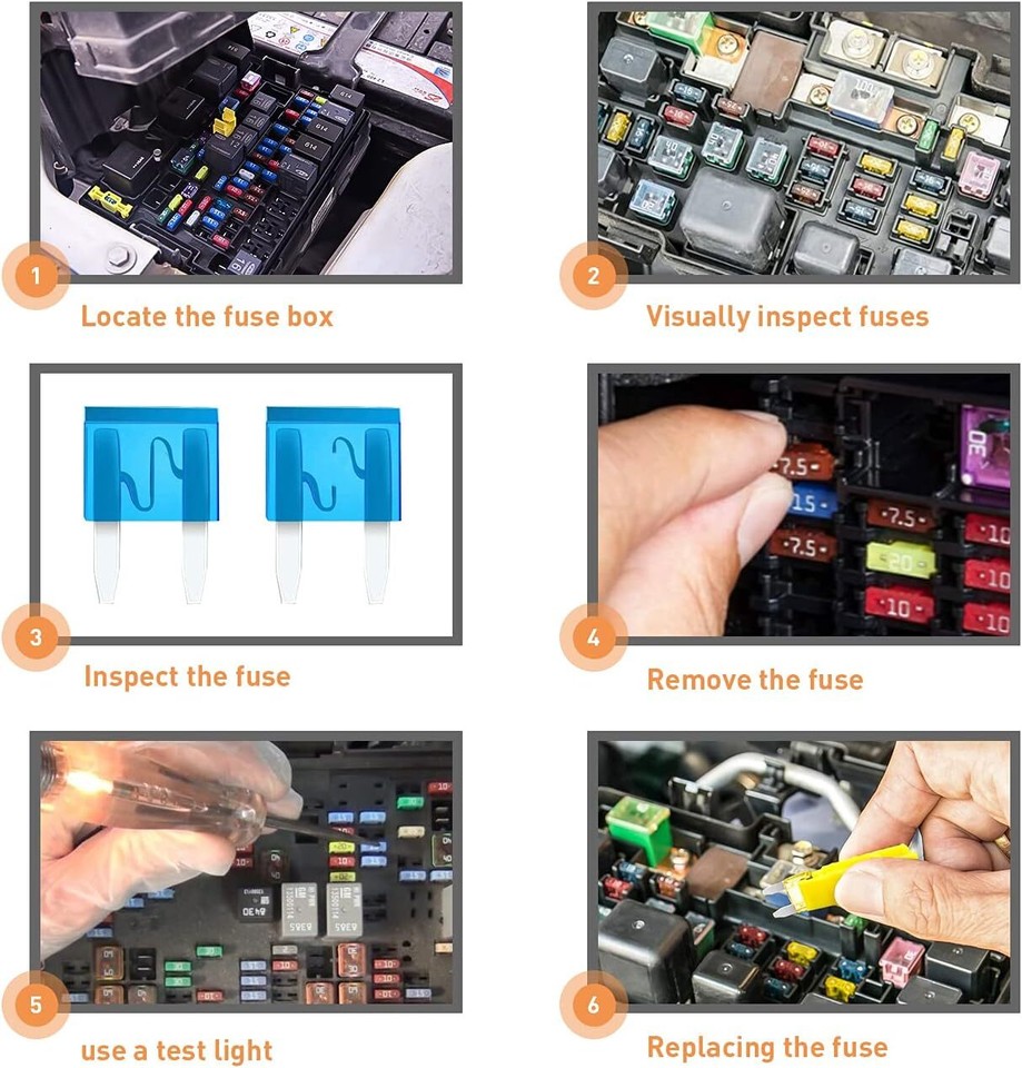 120pcs MINI Blade Fuse Assortment Auto Car Motorcycle SUV FUSES Kit APM ...