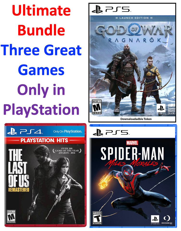 Sony PlayStation 5 PS5 Disk Console 2022 Ultimate Holiday Bundle Three Games🔥 | eBay