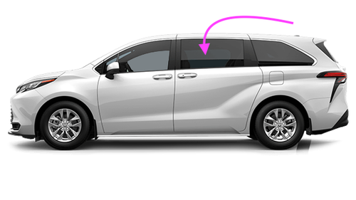 2021-2024 Toyota Siena Mini Van Rear Left Driver Side Door Window Glass ...