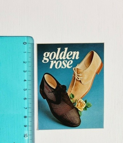 Adhesive Golden Rose Shoes Sticker Autocollant Vintage 80s Original | eBay