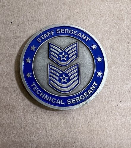 US Air Force Staff Sgt Tech Sgt Non Commissioned Officer Challenge Coin ...