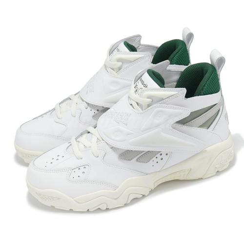 Reebok Preseason 94 White Chalk Dark Green Men Basketball Shoes ...