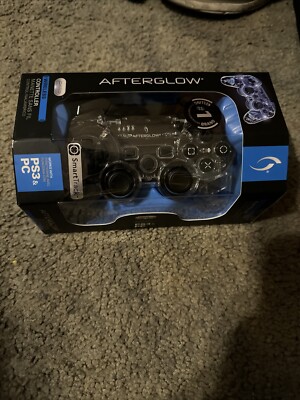 PDP Afterglow PS3 & PC Wireless Controller Signature Blue Light Brand ...