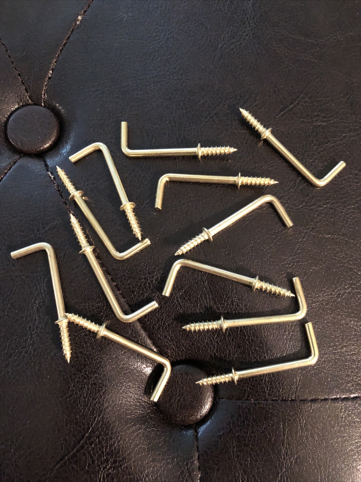 Shoulder Screw Hook Brass 1 3/4” (1/2” WL) Hillman Set Of 40 | eBay