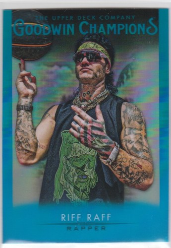 2021 RIFF RAFF Goodwin Champions Platinum BLUE Rainbow Refractor #13 ...