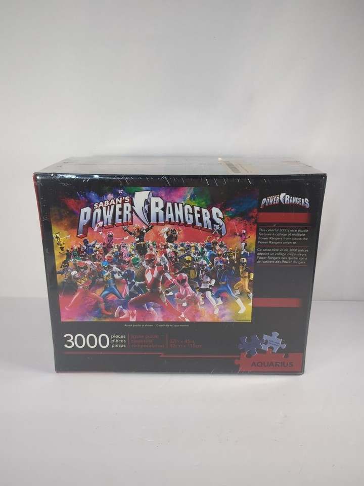 Sealed AQUARIUS SABAN'S POWER RANGERS 3000 PIECES Jigsaw Puzzle 32"x45 ...