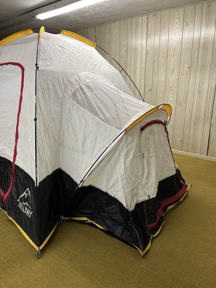 NICE! Sears Hillary Tent Black, Red And Yellow - 4 Person | eBay