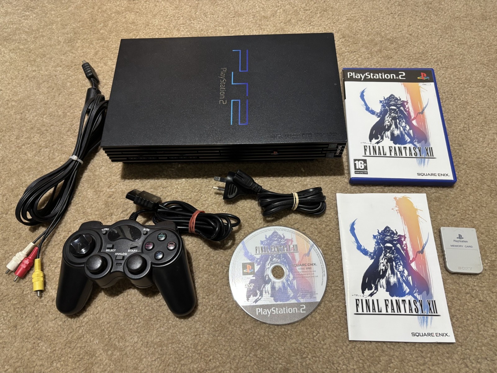 Sony PlayStation 2 PS2 Fat Console + 1 Controller + Memory Card ...